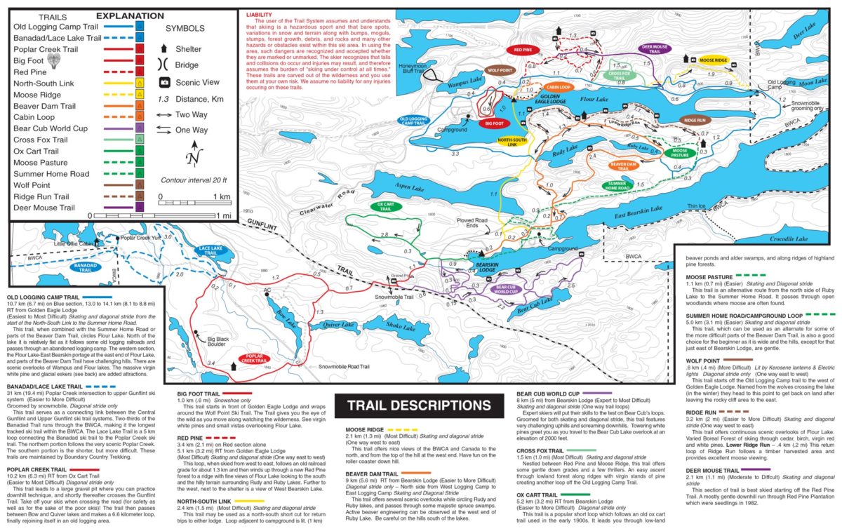 Golden Eagle Lodge - Minnesota Resort - Gunflint Trail - Grand Marais - Map